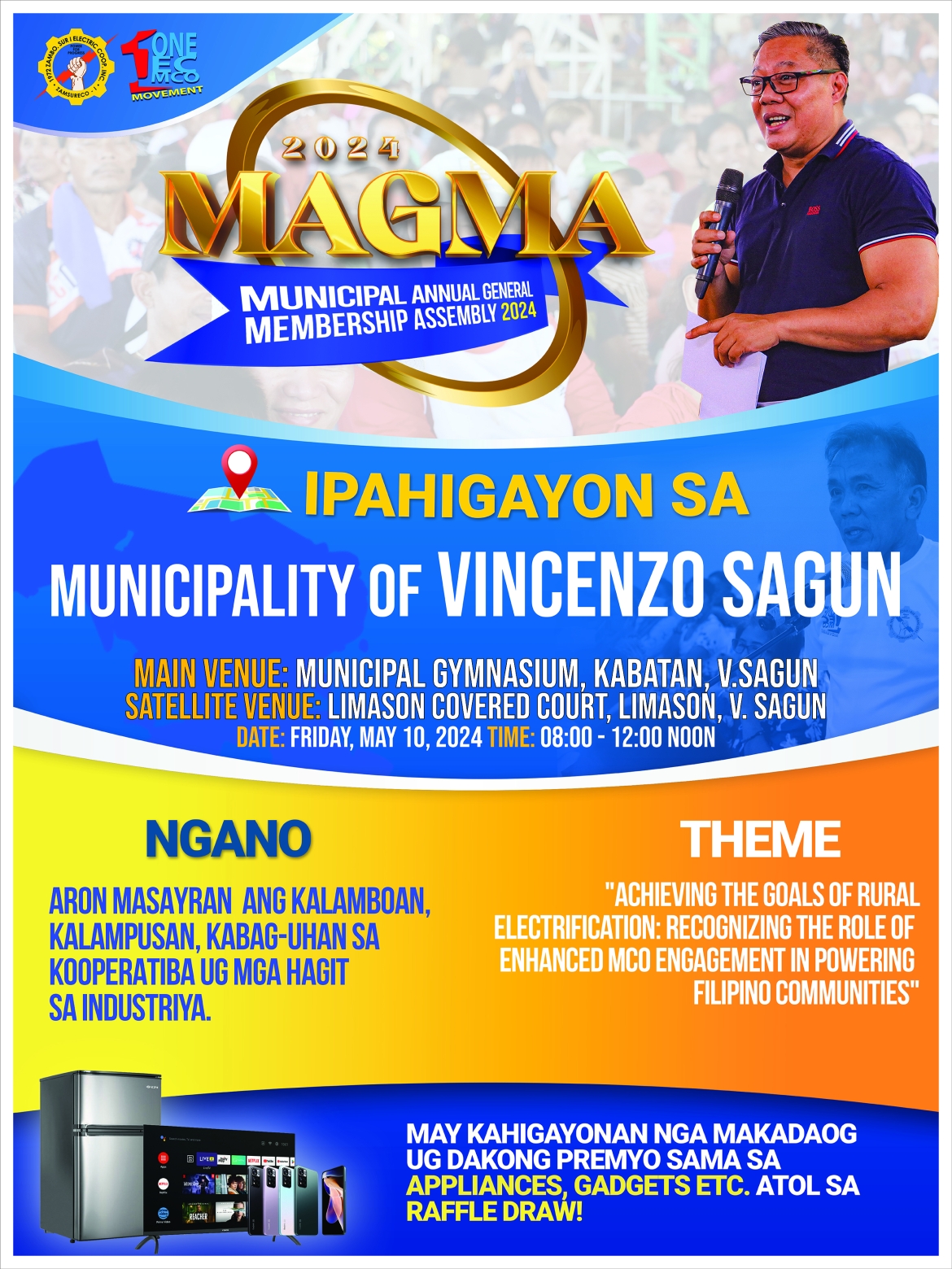 Announcement ! MAGMA SCHEDULE - MUNICIPALITY OF VINCENZO SAGUN